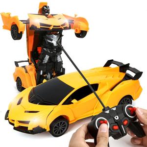 Jual 1/18 Rc Transformer Car 2 in 1 Transformation Robots Models Remote ...