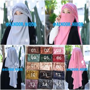 Jual niqab maheera VEIL BANDO WARNA by alnoor niqob(',') - Jakarta ...