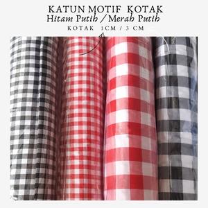 Jual Kain Kotak Hitam Putih Kotak Catur per 50cm Kotak 3cm Kotak 1cm ...