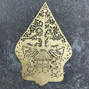 Jual Wayang Kulit Asli Gunungan / Kayon Warna Gold / Emas Untuk Mahar ...