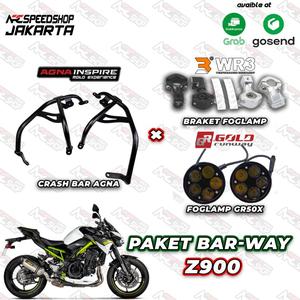 Jual Foglamp Light Series GR50X + Crash Bar Agna + Breket WR3 Z900 ...