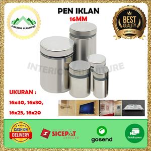 Jual PEN IKLAN Stainless 16 X 20 / 16x25 / 16 x 30/ Baut Akrilik Baut ...