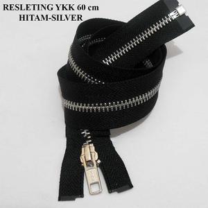 Jual Resleting/Zipper Jaket Besi YKK 60 cm Daun Hitam Gigi Silver - Kab. Sidoarjo - Mall En ...