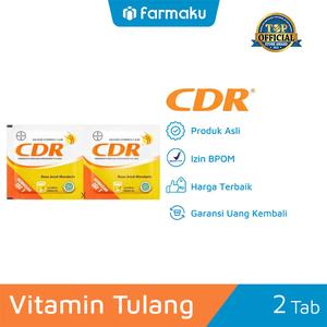 Promo CDR Sweet Orange 2 Tab Effervescent Strip - Suplemen Kalsium ...