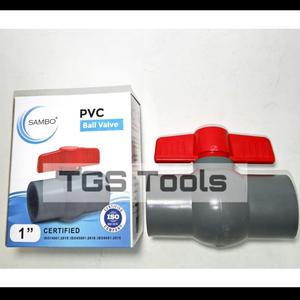 Jual Ball Valve PVC 1 Inch Stop Kran PVC 1" - SAMBO - Jakarta Pusat - TGS Tools | Tokopedia