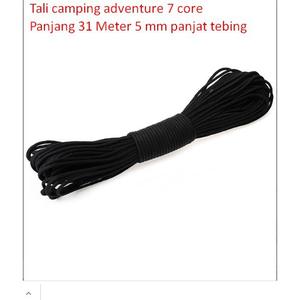 Jual Tali camping adventure 7 core Panjang 31 Meter 5 mm panjat tebing ...