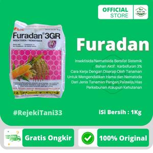 Jual Insektisida Furadan 3 GR 1Kg Pengendali Hama Penggerek Batang ...
