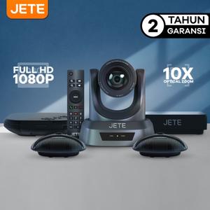 Promo JETE Group Webcam Video Conference with 2 Expansion Mic - Garansi ...