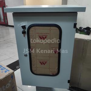 Jual Box Panel Topi Outdoor 40x60x27 Double Pintu tebal 1,5mm RAL7032 ...