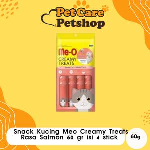 Jual Snack Kucing Meo Creamy Treats Rasa Salmon 60 gr isi 4 stick ...