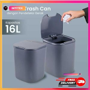 Jual Kotak Tempat Sampah Dapur Smart Trash Can Motion Sensor Gerak 16L ...