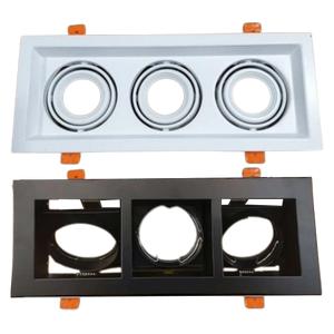 Jual Kap Lampu Downlight Spotlight Sorot Mr16 Inbow - Kotak - 3 Mata/Gang - Putih - Jakarta ...