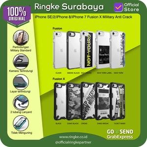 Promo Ringke iPhone SE 3/ 2 / 8 / 7 Fusion X Casing Softcase Tahan Banting - Stand Black ...