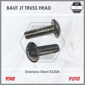 Jual SS304 Baut JT Stainless M5 X 10 ( Truss Head Machine Screw ) M5x10 ...