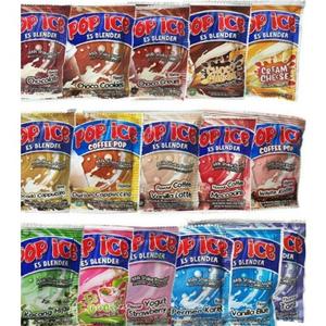 Jual MINUMAN POP ICE 25 GRAM SACHET TARO COKLAT PERMEN KARET DURIAN ...