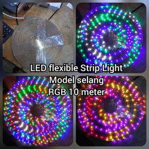 Jual Lampu led strip selang RGB - Rope light 10 meter 10m - warna warni ...
