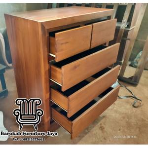 Jual almari laci minimalis lemari drower minimalis model laci kayu jati ...