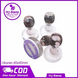 Jual Cetak Stempel Akrilik Bentuk Bulat | Cetak Stempel Gagang Akrilik ...