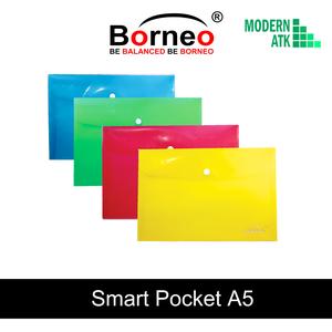 Jual Borneo Smart Pocket A5 / Map Mini A5 (motif polos) - Biru - Kota Surabaya - Modern ATK ...