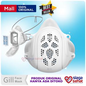 Jual Masker Pakai Ulang - Gill Face Mask Reusable Respirator - WHITE ...