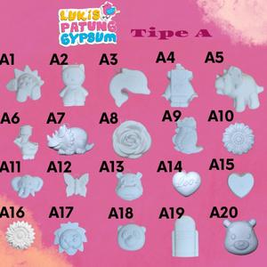 Jual tcv patung lukis gypsum besar tipe a / patung mainan | patung ...