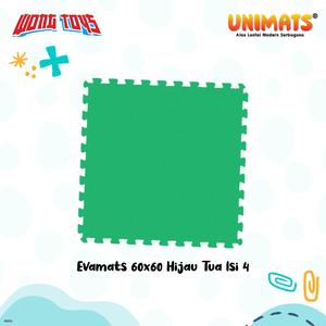 Jual Unimats Alas Karpet Puzzle Serbaguna Hijau Tua Isi 4 60x60 N6CP ...