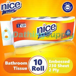 Promo Tissue Nice Toilet Roll Embossed Tisu Gulung Isi 10 Roll / 230 Sheet - Jakarta Utara ...