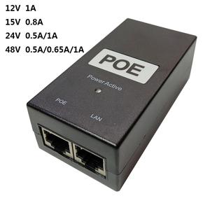 Jual POE Injector 48V 24V 15V 12V 0.5A 1A Desktop Ethernet Power Supply ...