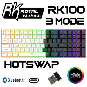 Jual ROYAL KLUDGE RK100 / RK860 RGB MECHANICAL KEYBOARD HOTSWAP 3 MODE ...