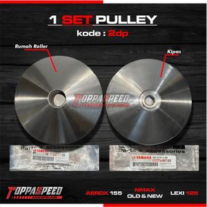 Jual Pulley 1 Set Custom Bubut + Kerok Jalur Kode (2Dp) Puli Nmax ...