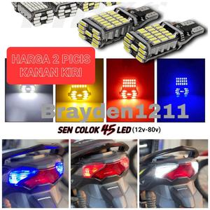 Jual LAMPU SEIN SENJA T10 T15 DAJJAL 45 LED SUPER TERANG MOTOR DAN ...