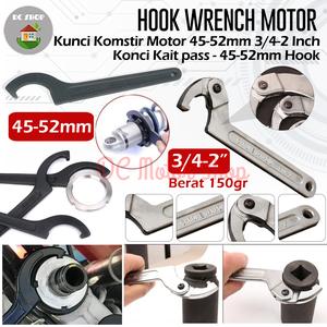 Jual Hook Wrench Kunci Komstir Motor 45-52mm 3/4-2 Inch Konci Kait Pass ...