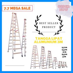 Jual TANGGA LIPAT 3M/ TANGGA ALUMINIUM ORIGINAL/ TANGGA LIPAT ALUMINIUM ...