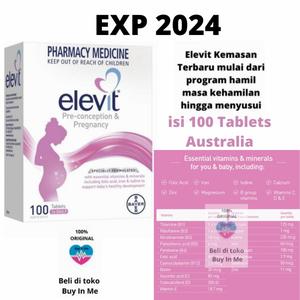 Jual Elevit Pregnancy Multivitamin Tablets 100 Pack 100 Days ELEVIT ...