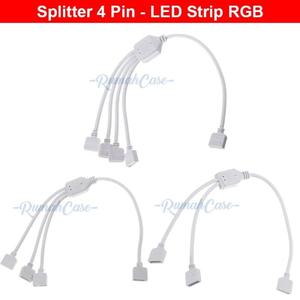 Jual Splitter Cabang 1 to 2 3 4 LED Strip RGB Pin Header Kabel Male Female - CABANG 1, Putih ...