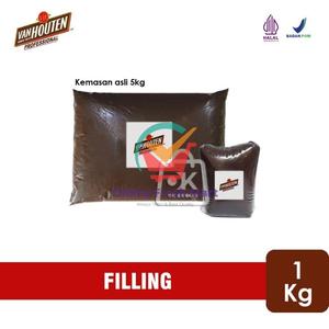 Jual Filling Dark Chocolate Compound Van Houten (Repack 1 kg) - Kota ...