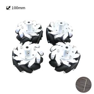 Jual 4 Buah/Set Roda Mecanum Logam Campuran Aluminium 100Mm Roda ...