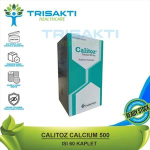 Jual Calcium Calitoz 500 mg 1 Botol isi 60 Kaplet Suplemen Kesehatan ...