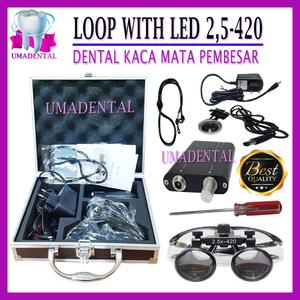 Jual Dental Loop loupe lup with led kaca mata pembesar dental loops ...