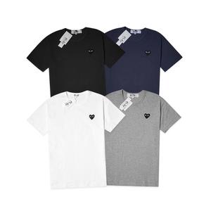 Jual CDG Play Black Heart Patch T-Shirt - Grey, S - Kota Tangerang ...