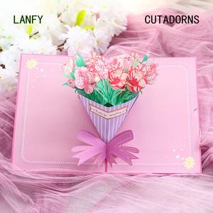 Jual Cutadorns Kartu Ucapan Buket Bunga Pop Up 3D Dengan Amplop Untuk ...