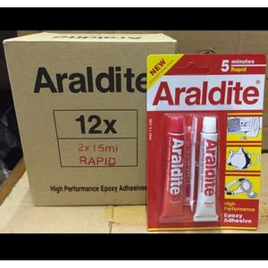 Jual Lem araldite besi araldit merah epoxy asli 5 menit isi 12set ...