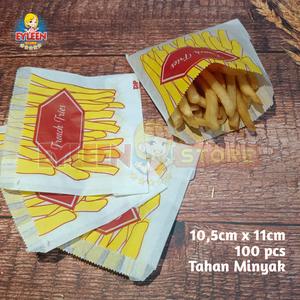 Jual Kantong Kertas Kentang Goreng Paper Bag French Fries 100 Pcs ...
