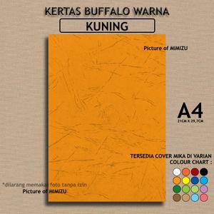 Jual Kertas Buffalo A4 KUNING TUA Corak Embos Cover JILID SAMPUL ...