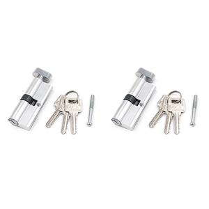 Jual 2Pcs Thumb Turn Cylinder Euro Barrel Door Locks Anti Pick ...