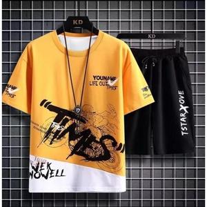 Jual Setelan Outfit Pria One Set Cowok Keren Celana Pendek Laki Laki ...
