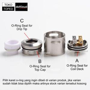 Jual Black O-Ring Seal for DEAD RABBIT V2 RDA | karet silicon sil oring ...