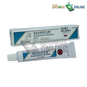 Jual SAGESTAM 0.1% CREAM 10GR/GENTAMICIN/SALEP ANTIBIOTIK/SALEP ...