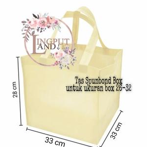 Jual pp tas spunbond box nasi kotak dan kue 30x30 - tas box - goodie bag - Jakarta Timur - Pulen ...