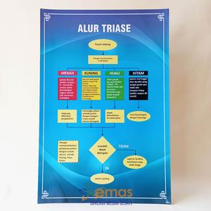 Jual Poster Alur Triase | Poster Alur Triase UGD | Poster UGD - IGD - Kab. Tulungagung - Sinergi ...